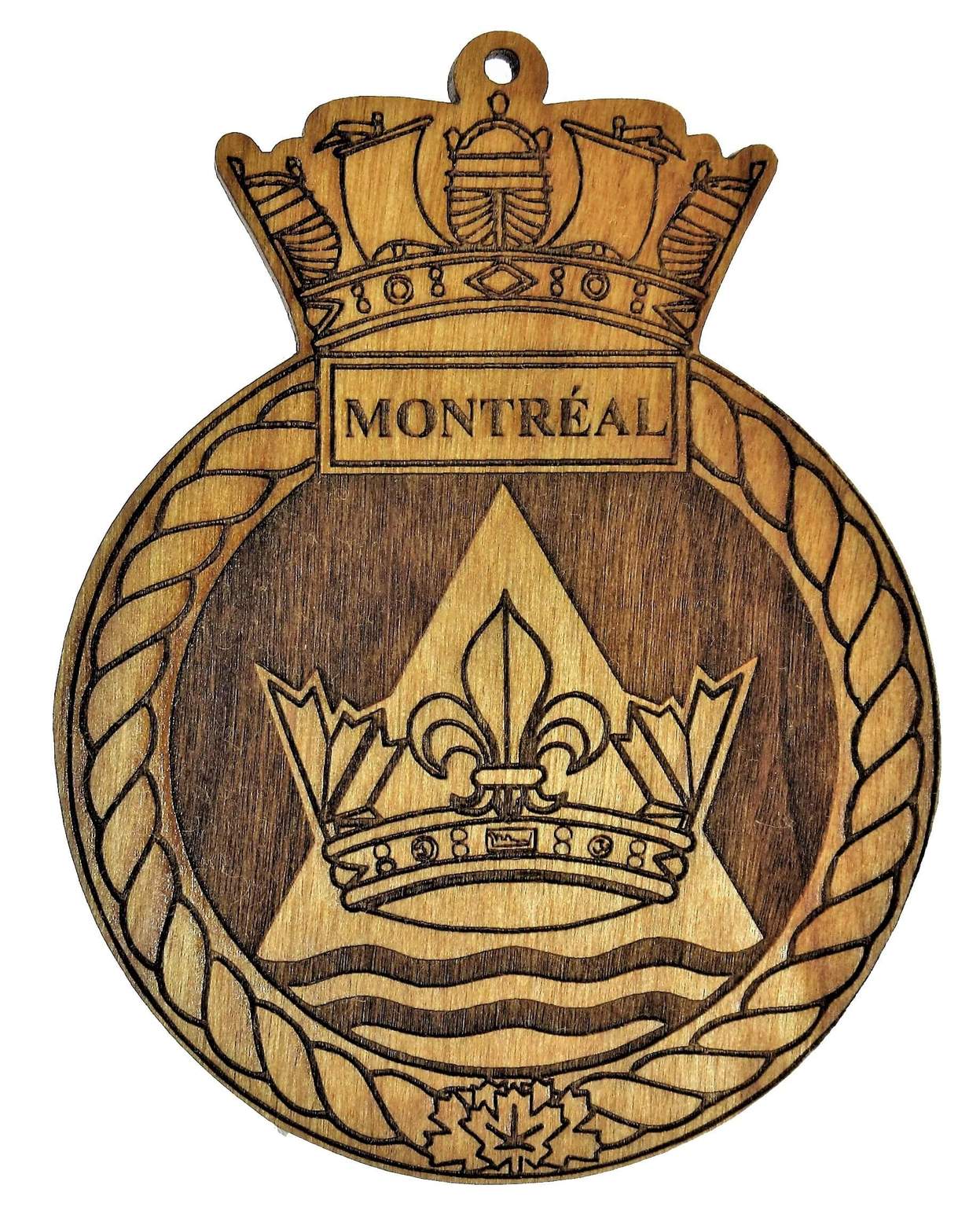 HMCS Montreal Set 0f 3 • Heritage Wooden Gifts • BC Engraving & Wholesale
