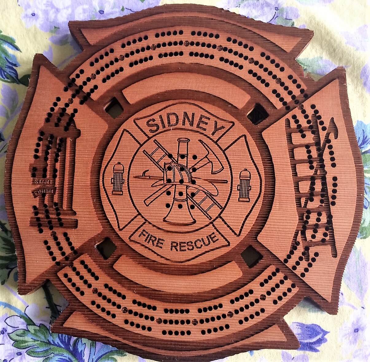 Firefighter Crib Board • Heritage Wooden Gifts • BC Engraving & Wholesale